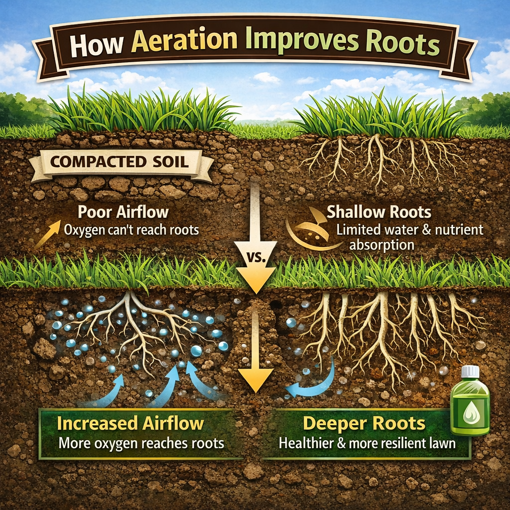 How Aeration Improves Roots | Lawn Aeration Science