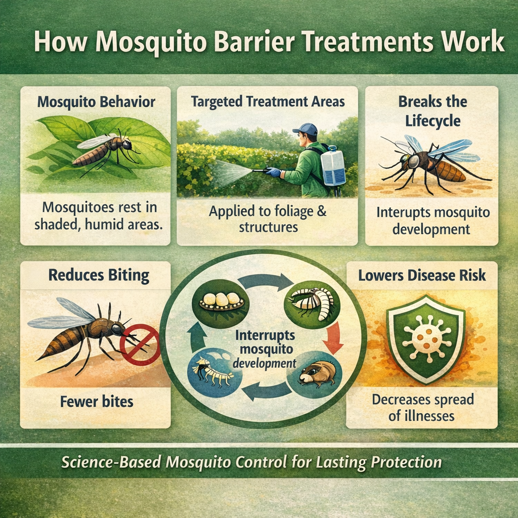 How Mosquito Barrier Treatments Work | Mosquito Control Science