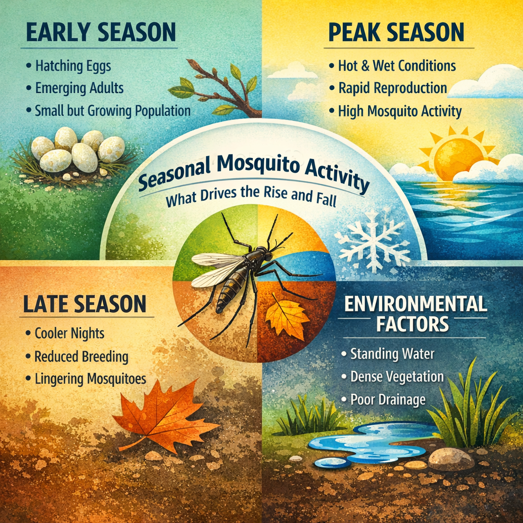 Seasonal Mosquito Activity: How Weather and Biology Affect Risk